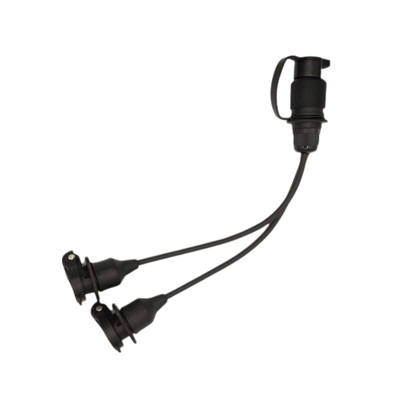 Cable adaptador macho cobo 3 polos a doble hembra cobo 3 polos ...